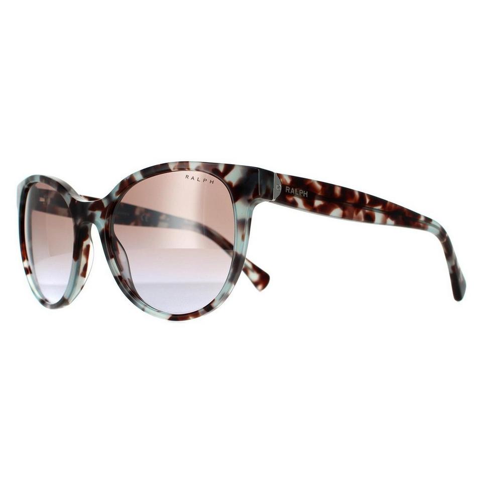 Sunglasses Fashion Blue Tortoise Violet Gradient Silver Mirror Sunglasses Ralph By Ralph Lauren